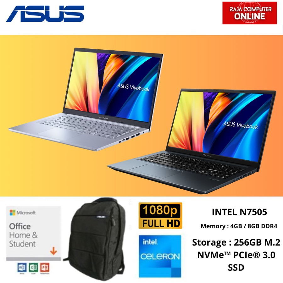 Jual Asus Vivobook 14 A1400EA Pentium Gold 7505 8GB 256ssd 14.0FHD W11 ...