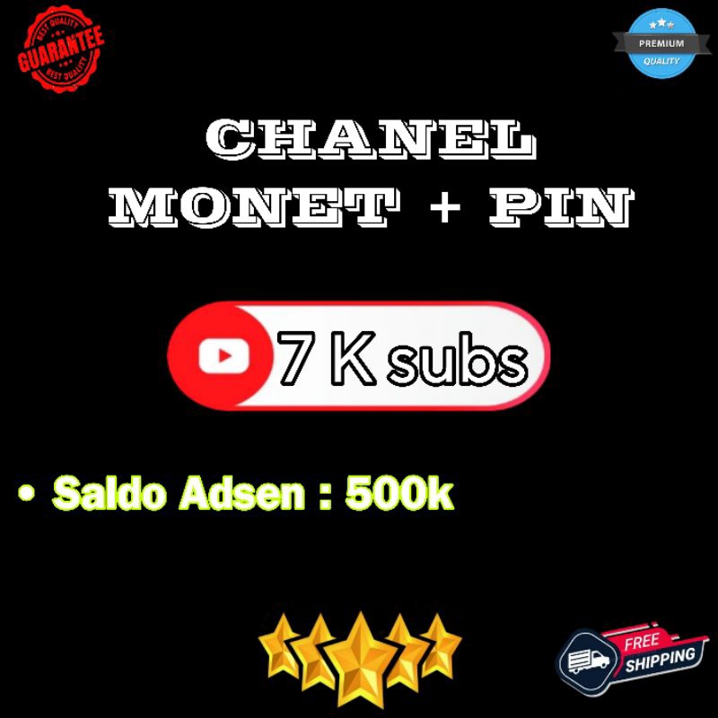 Jual Chanel monet + pin saldo adsen 500k | Shopee Indonesia