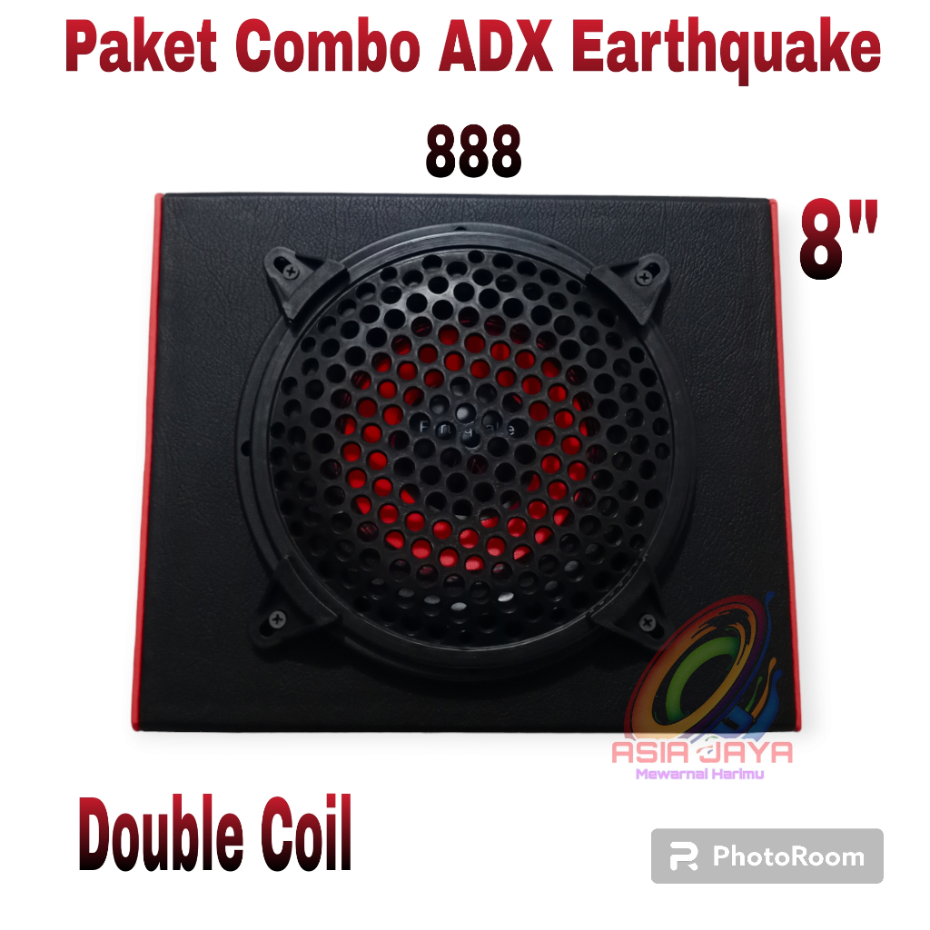 Jual Paket Combo Subwoofer ADX 8 Inch Earthquake 888 Box 8 Dan tutup 8 | Shopee Indonesia