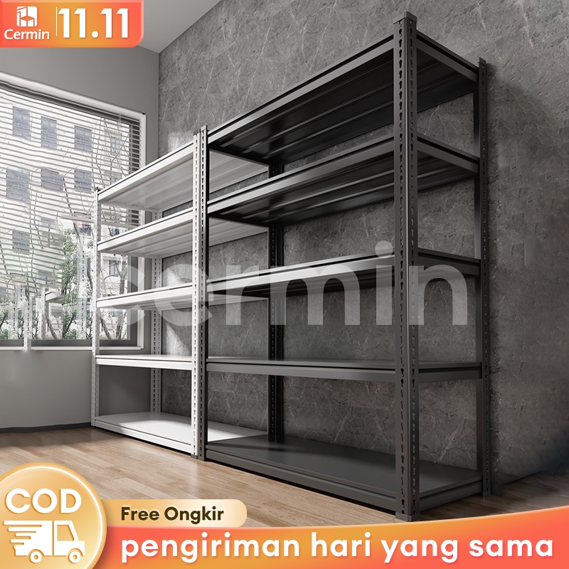Jual Rak Besi Siku 6 Susun Rak gudang Serbagun Rak Gudang 6 Susun Rak ...