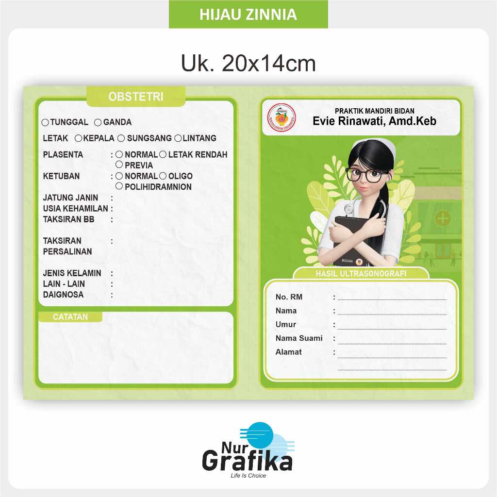 Jual Kartu Hasil USG Bidan ( 1Pack isi 12pcs ) | Shopee Indonesia