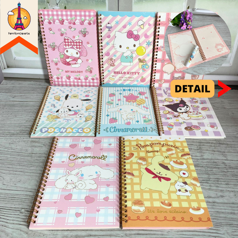 Jual Buku Binder Sanrio A5 Full Gambar Jurnal Model Sanrio Hello Kitty ...