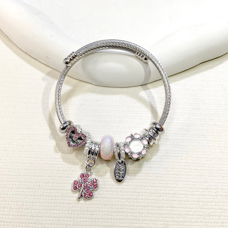 Jual Gelang Tangan Rantai Wanita Pandora Bracelet Charms Serut Bangle ...