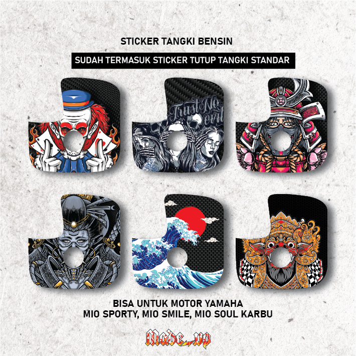 Jual STICKER PRINT AND CUT GARSKIN TANGKI BENSIN MOTOR YAMAHA MIO ...