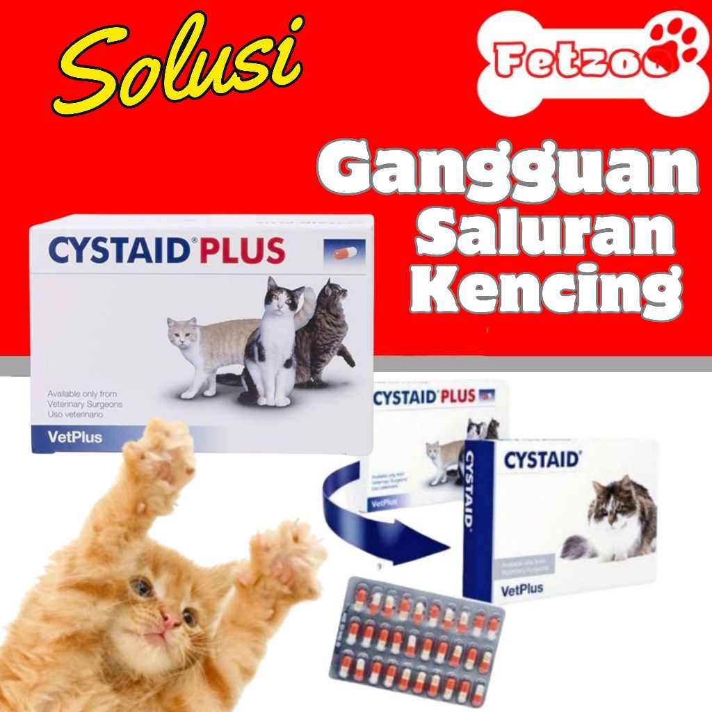 Jual Cystaid Plus VetPlus Obat Gangguan Saluran Kencing Dan Kantung ...