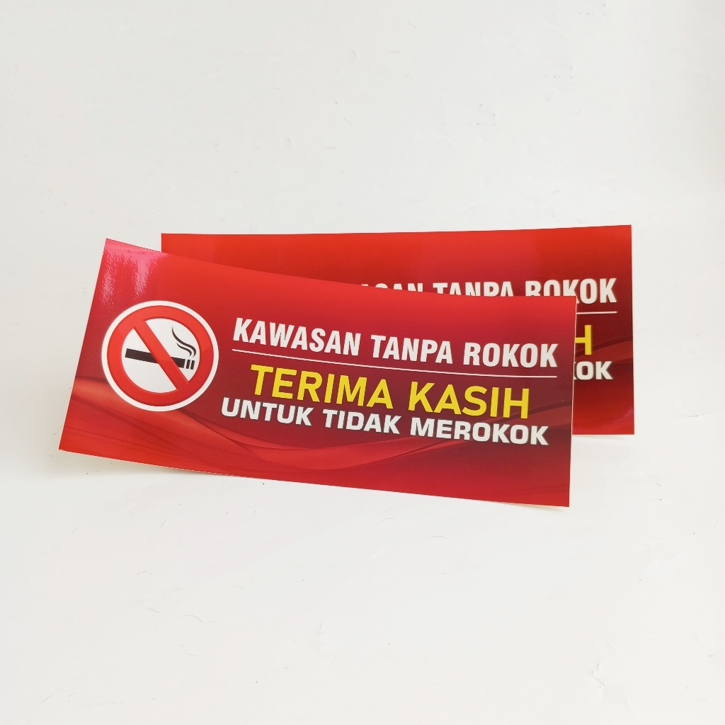 Jual Stiker Chromo Kawasan Tanpa Rokok/ Terimakasih Untuk Tidak Merokok ...