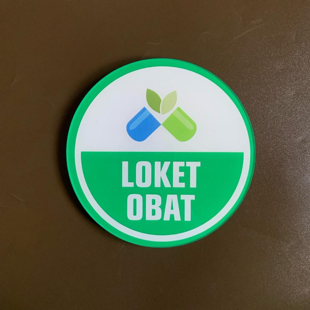 Jual Papan Akrilik Loket Obat | Akrilik Nama Ruang | Acrylic Farmasi ...
