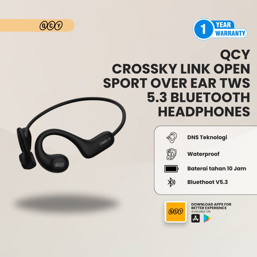 Jual QCY Crossky Link Open Sport Headphones | Shopee Indonesia