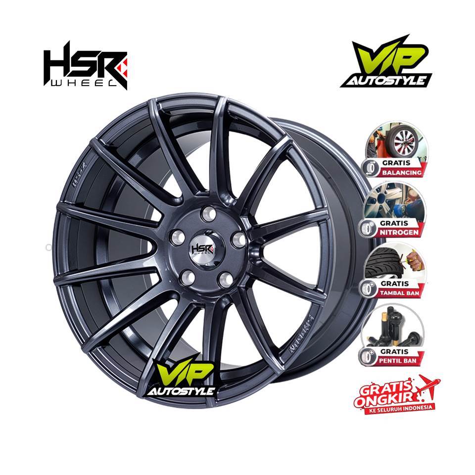 Jual Velg mobil R17 HSR Shinjuku Grey Honda HRV, Terios Innova Civic ...