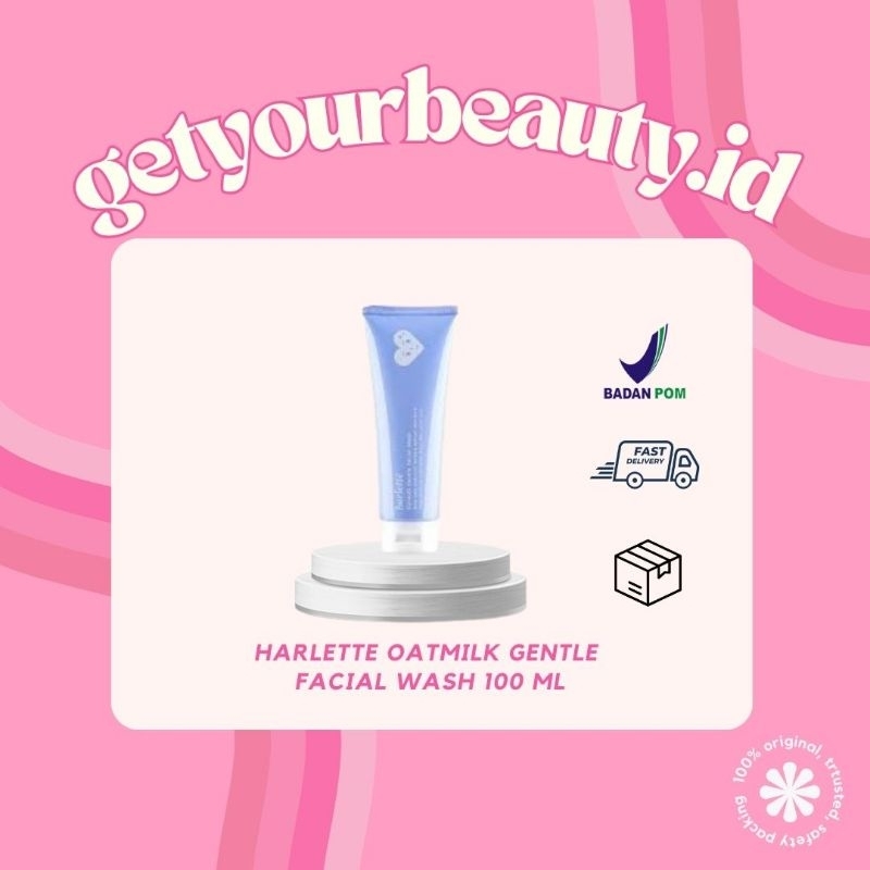 Jual Harlette Oat Milk Gentle Facial Wash 100 ml | Shopee Indonesia