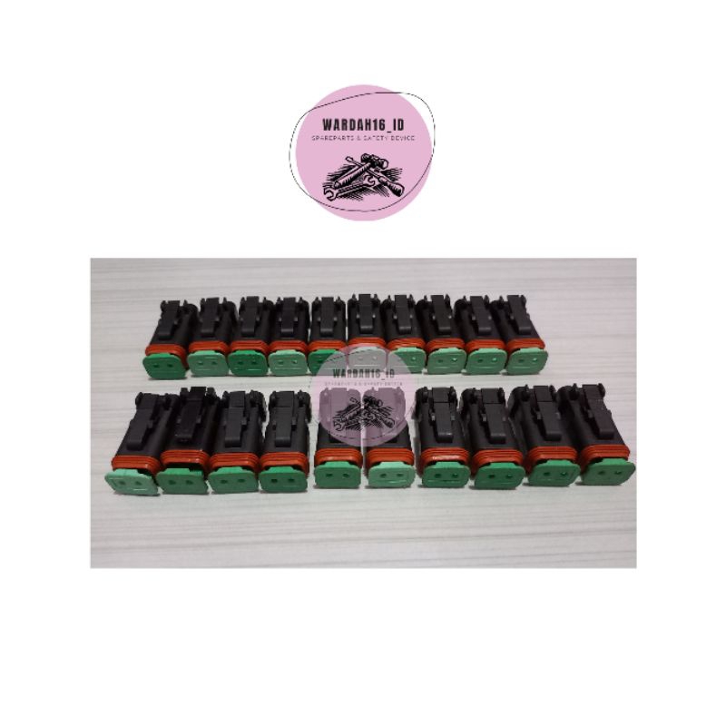 Jual Deutsch Connector 2 pin Male (hitam) | Shopee Indonesia