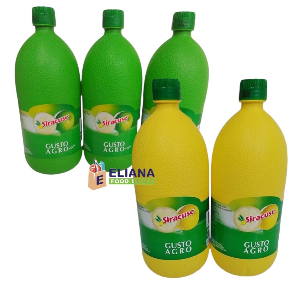 Jual SIRACUSE GUSTO AGRO LEMON JUICE CONCENTRATE 1 L / SIRACUSE LEMON ...