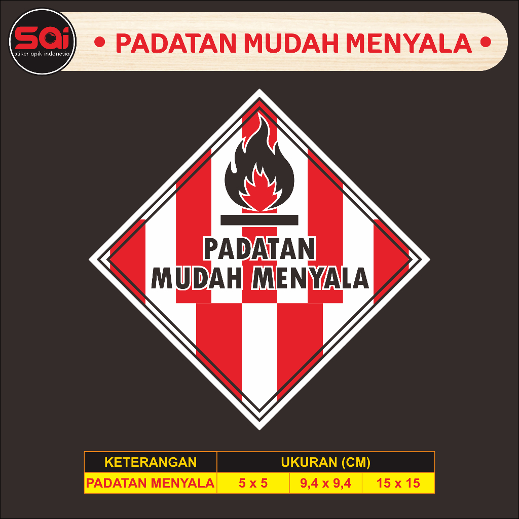 Jual stiker vinyl anti air LABEL LIMBAH B3 - BAHAN BERBAHAYA DAN ...
