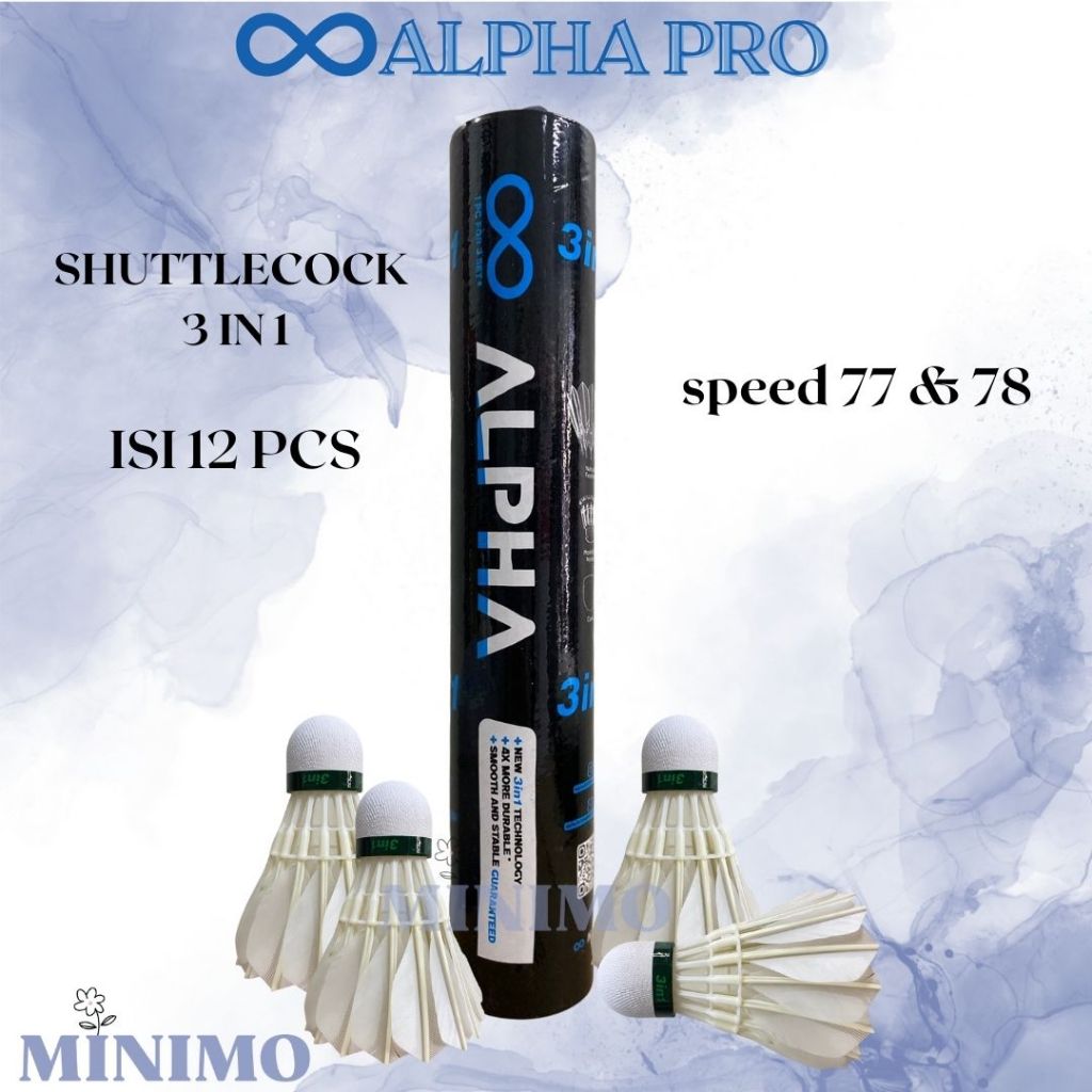 Jual Shuttlecock Badminton ALPHA PRO 3 IN 1 Original | Shopee Indonesia