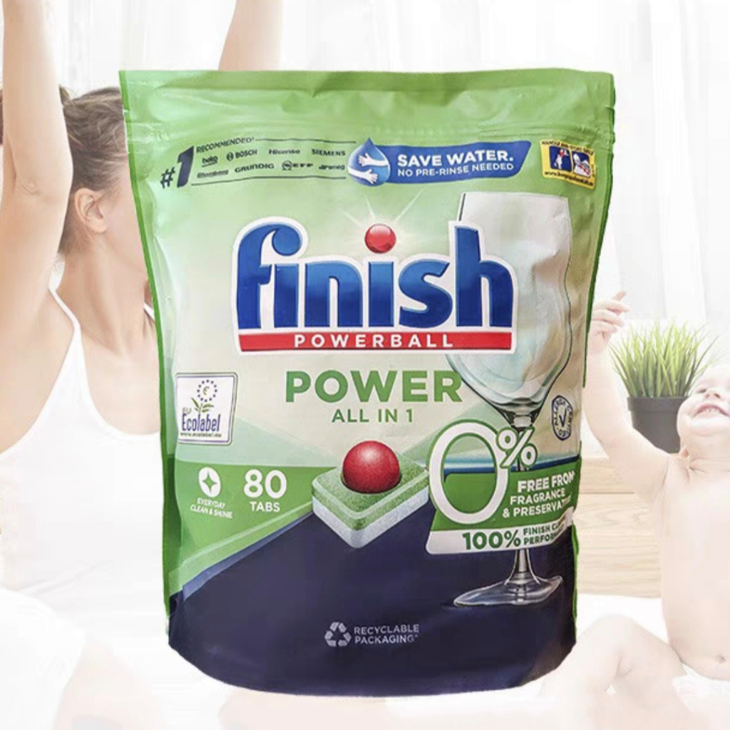 Jual Finish Powerball 0% Dishwasher Tablets all-in-one tabs powerball ...