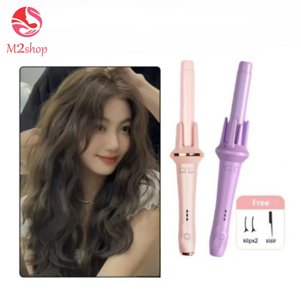 Jual Alat Catokan Curly Rambut Otomatis Keriting Keramik 360 Derajat ...