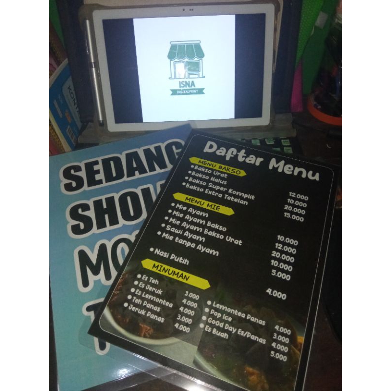 Jual DAFTAR MENU (UKURAN A4+LAMINATING) | Shopee Indonesia