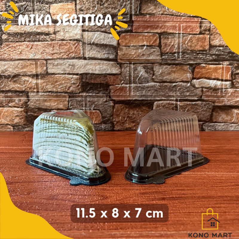 Jual [ECER] MIKA CAKE SEGITIGA / MIKA CAKE POTONG / MIKA MILLE CREPES ...