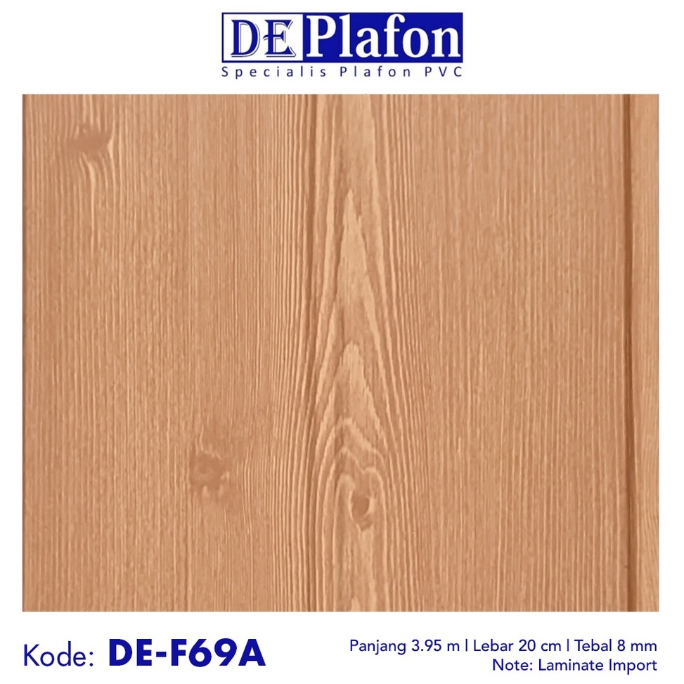 Jual Promosi Menarik De Plafon PLAFON PVC MOTIF KAYU LAMINATE 8 MM ...
