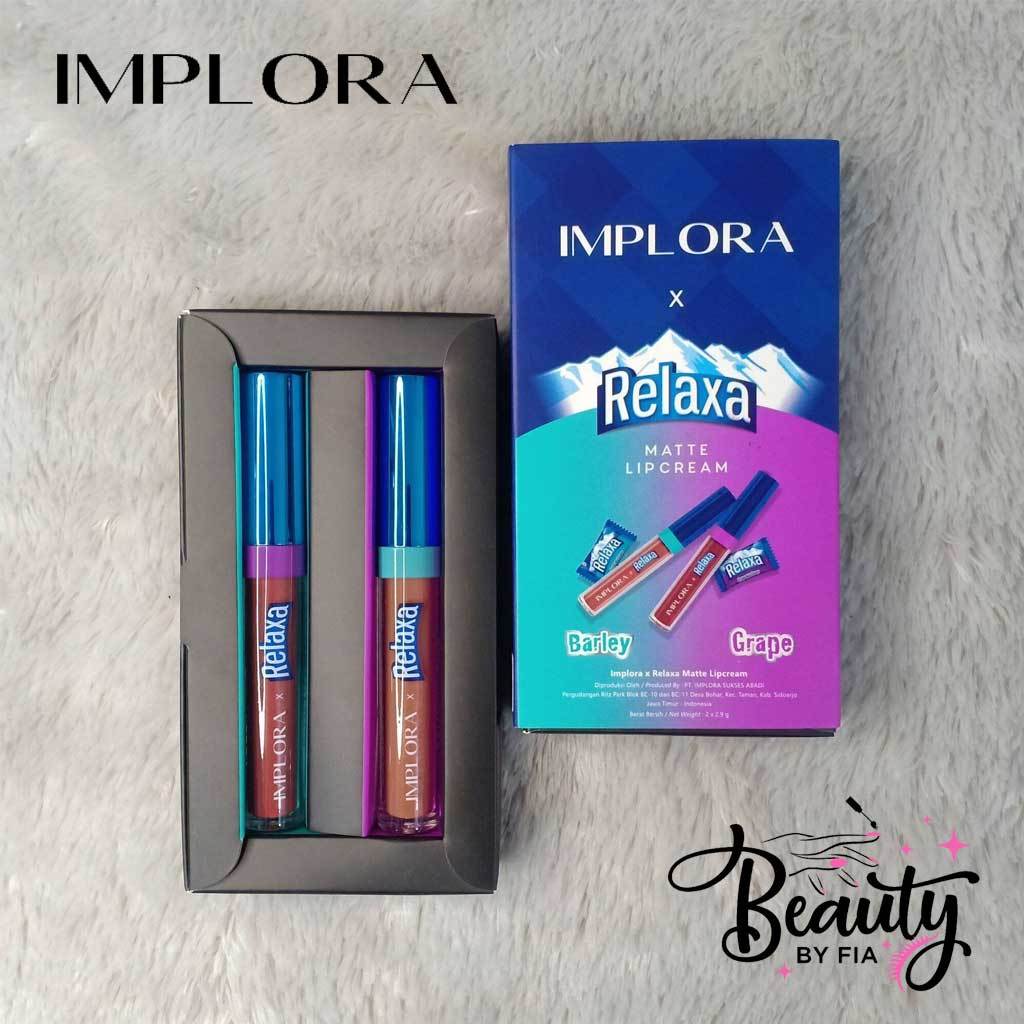 Jual Lip Cream Relaxa Implora - Implora x Relaxa Matte Lip Cream Barley ...