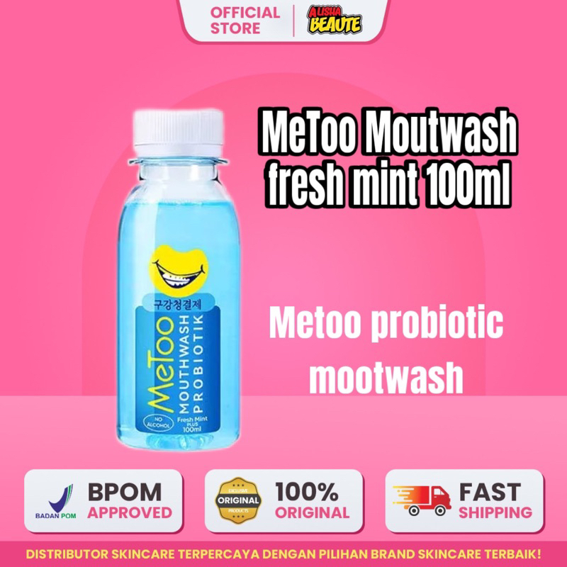 Jual METOO Probiotic Mouthwash fresh Mint | Shopee Indonesia