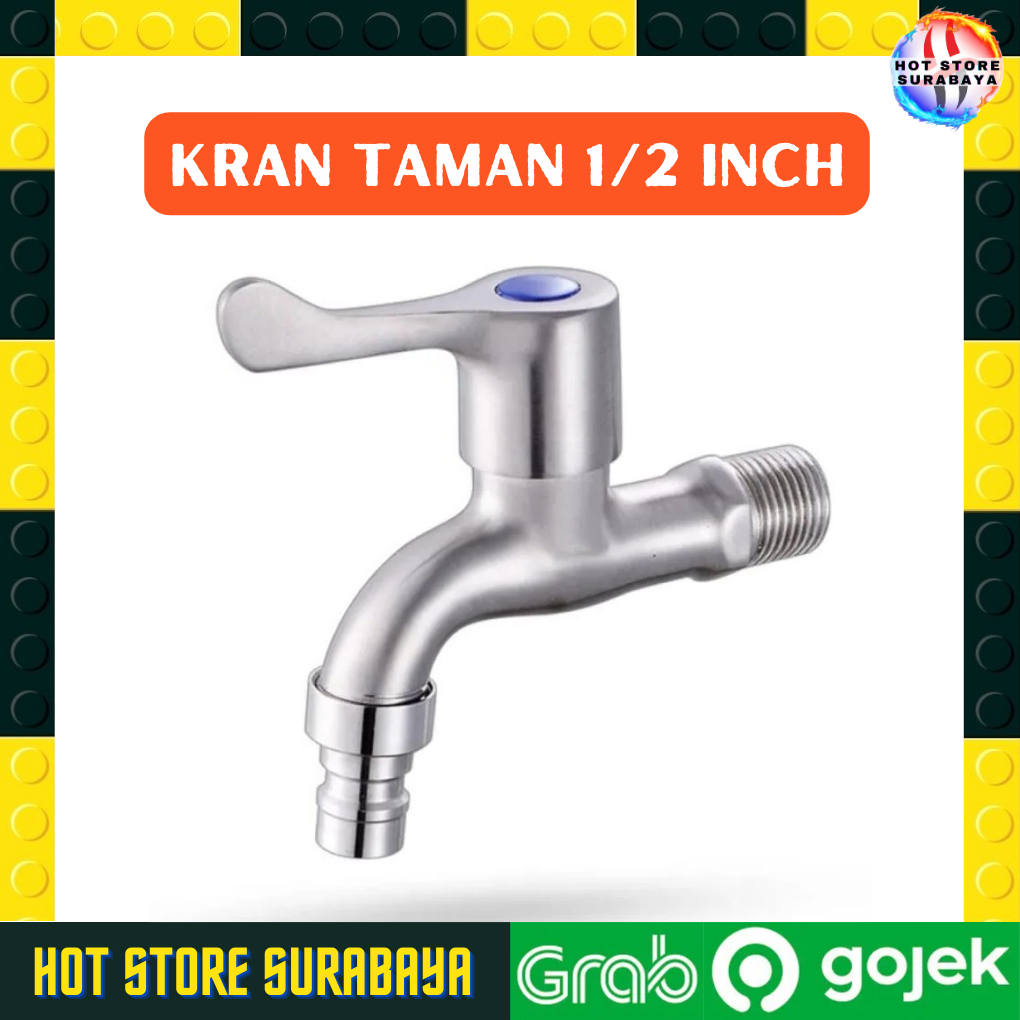 Jual Kran Air 1/2 Inch Stainless Steel / Keran Air anti karat murni ...