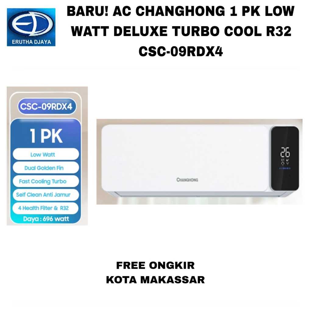 Jual AC CHANGHONG 1 PK LOW WATT DELUXE TURBO COOL R32 CSC09RDX4 | Shopee Indonesia
