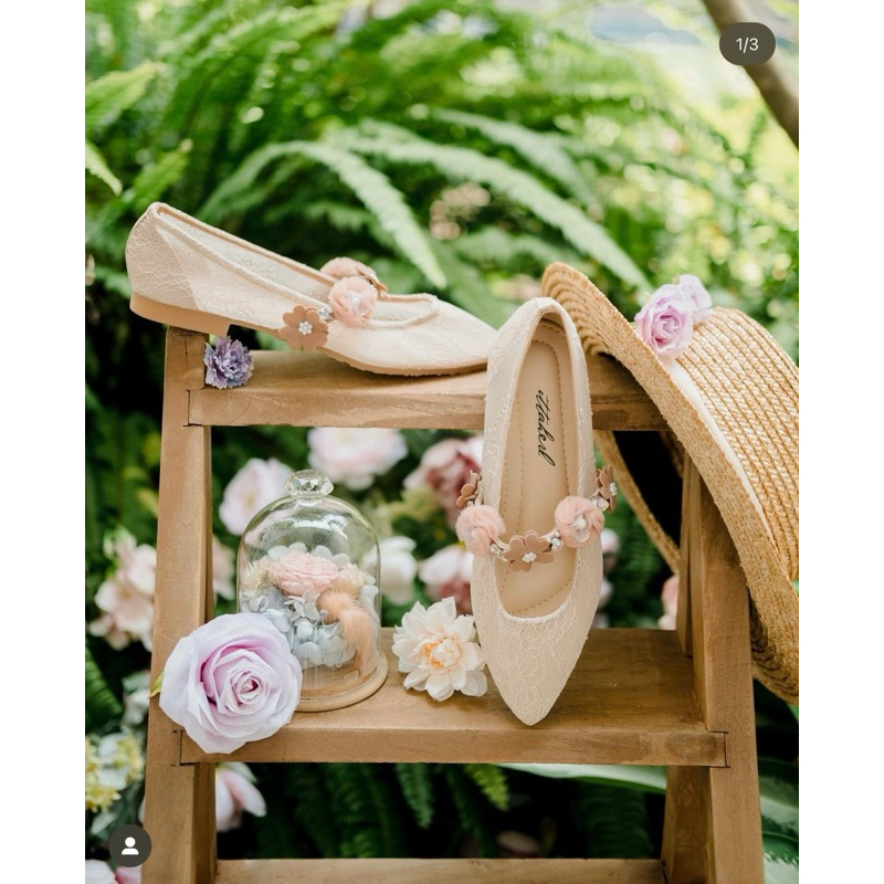 Jual Ittaherl Halsey Lace Maxipointy Salmon size 38 (kondisi new ...