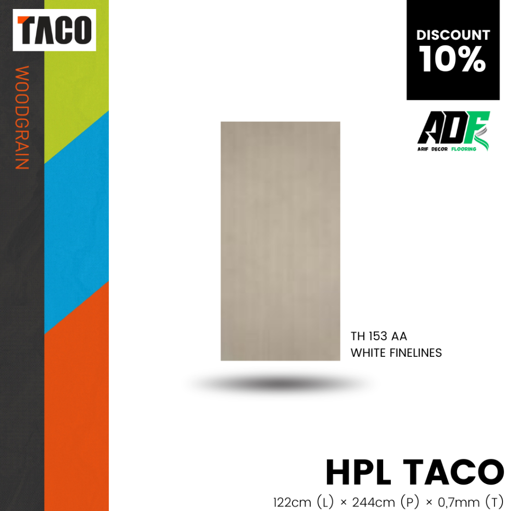 Jual HPL TACO WOODGRAIN Type TH 153 AA Pelapis Kayu Furniture Lemari ...