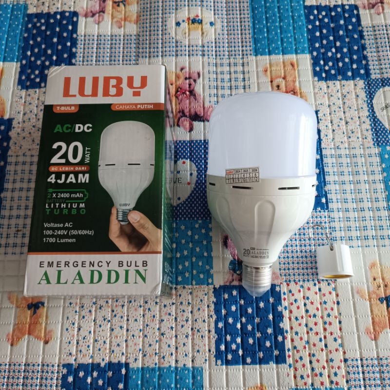 Jual Lampu LED Capsule Emergency 20 Watt Cahaya Putih Luby Aladdin ...