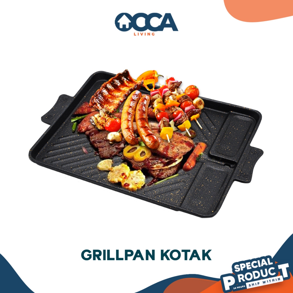 Jual Occa Home - Grill Pan Panggangan Daging Korean BBQ Grill Pan alat ...