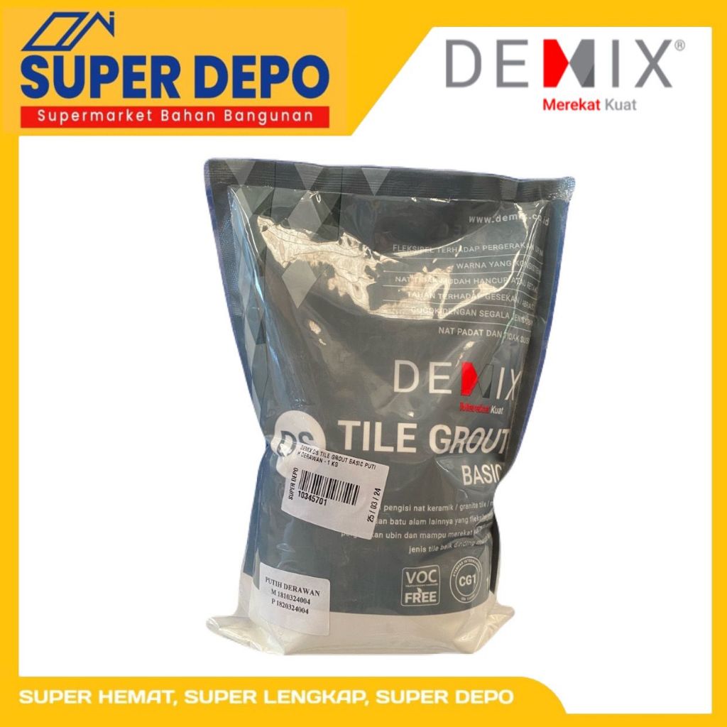 Jual NAT GRANIT DAN KERAMIK DEMIX DS TILE GROUT BASIC PUTIH DERAWAN - 1 ...
