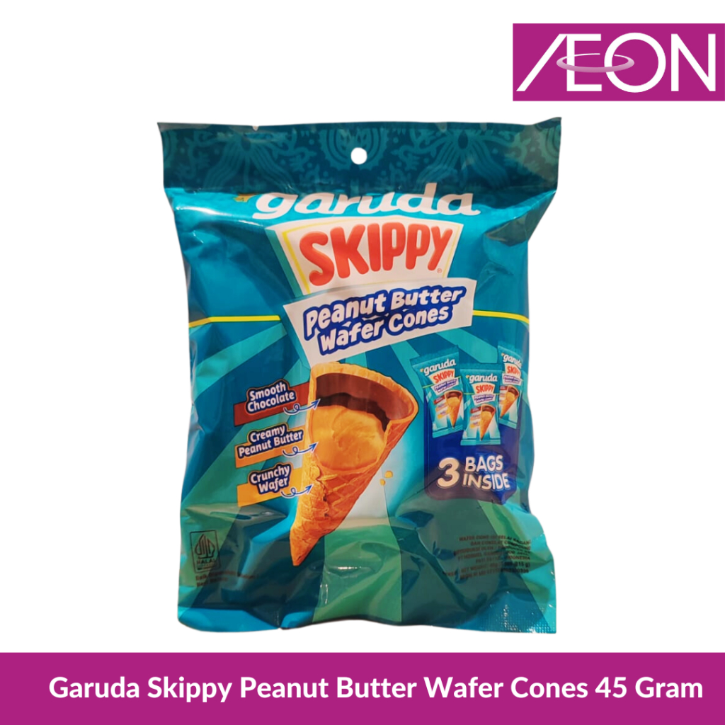 Jual Garuda Skippy Peanut Butter Wafer Cones 45 Gram | Shopee Indonesia