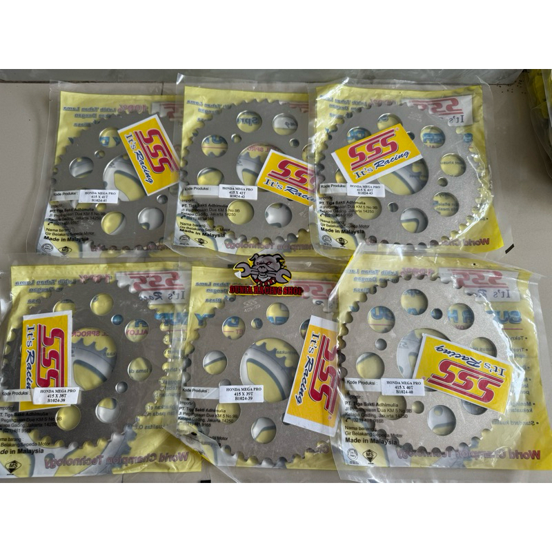 Jual Gear sss Gir sss 415 belakang Honda Sonic 150 Supra GTR CB 150 CBR 150 Tiger Megapro Verza ...