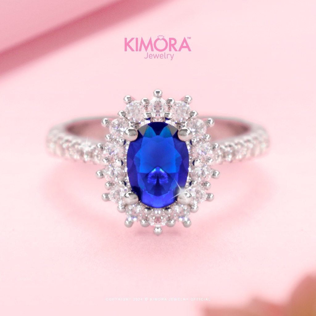 Jual Kimora - Cincin Rhodium Wanita Lady D Famous Gold Plated 18k ...