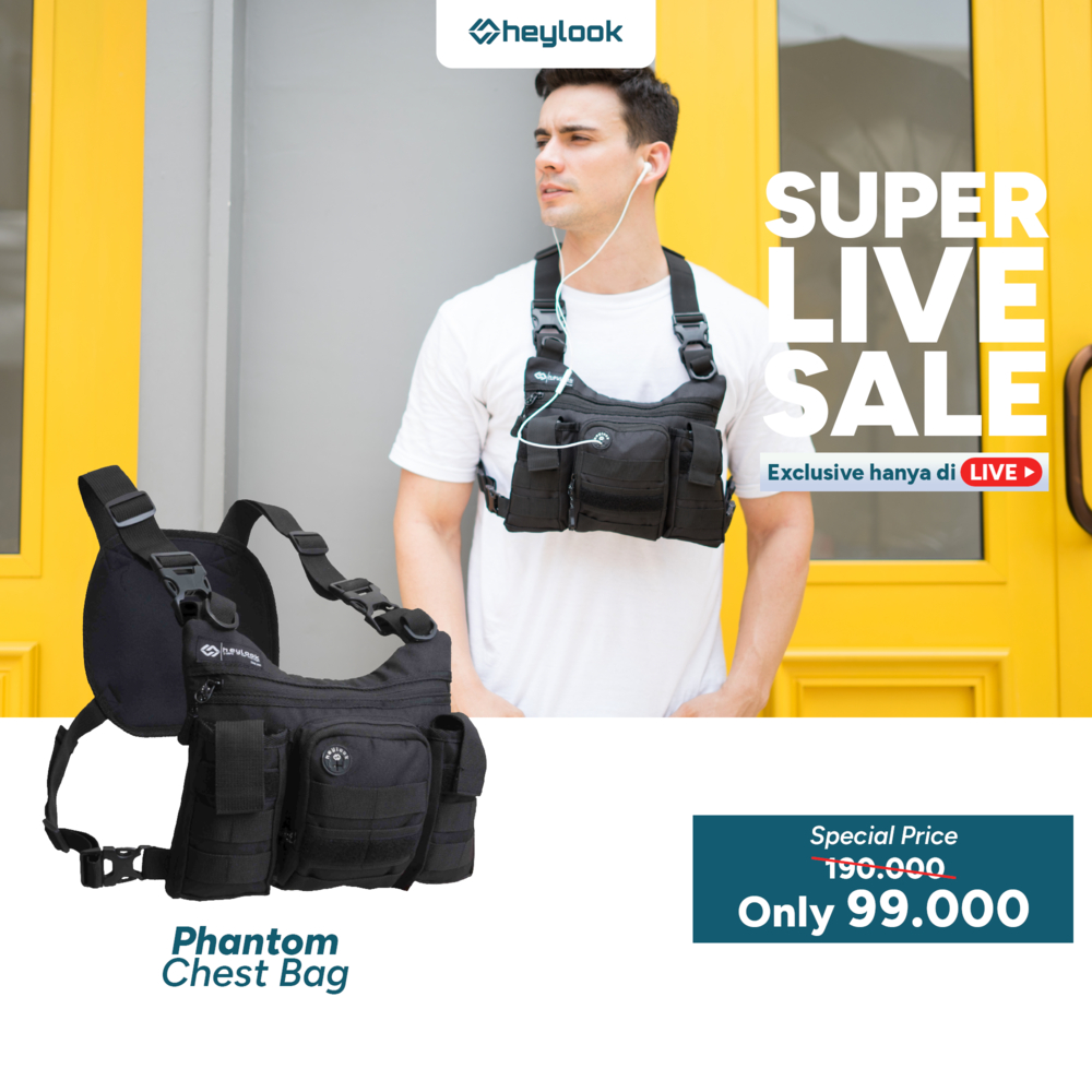 Jual (Super Live Sale) - Chest Bag PHANTOM Tas Dada Tactical Rig Bag ...