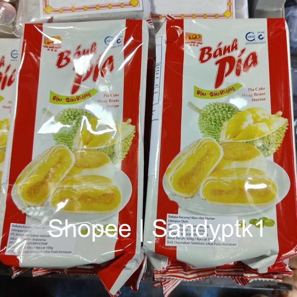 Jual Pia Cake Biscuit Hiong Piah Mung Beans Durian Kacang Hijau Tausa ...