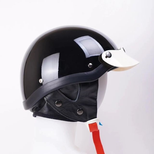 Jual Brap Helmet Shorty Earflaps - Black Glory - Helm Retro Classic ...