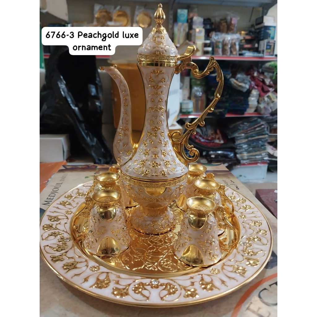Jual Teko mas arab Aladin set 7/ teko arab aladin bahan logam | Shopee ...