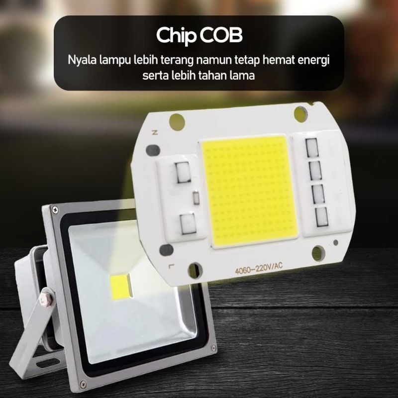 Jual Kit Modul Pcb Chip Lampu LED COB 50W 220V Floodlight Spotlight | Shopee Indonesia