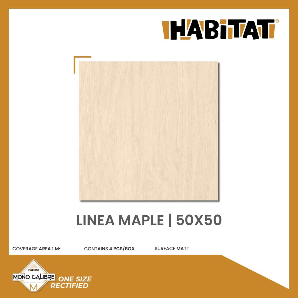 Jual MilanTiles - HABITAT Linea Maple 50x50 cm Keramik Motif Serat Kayu ...