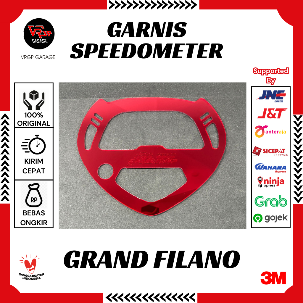 Jual Garnis Speedometer Grand Filano/ Garnis Speedometer Yamaha Grand ...