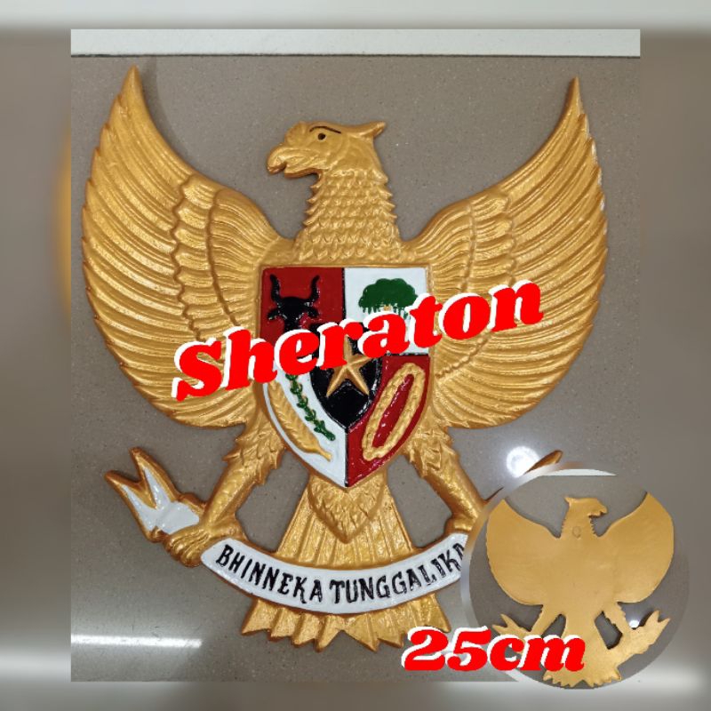 Jual lambang Garuda patung Garuda Fiber UK. 25cm | Shopee Indonesia
