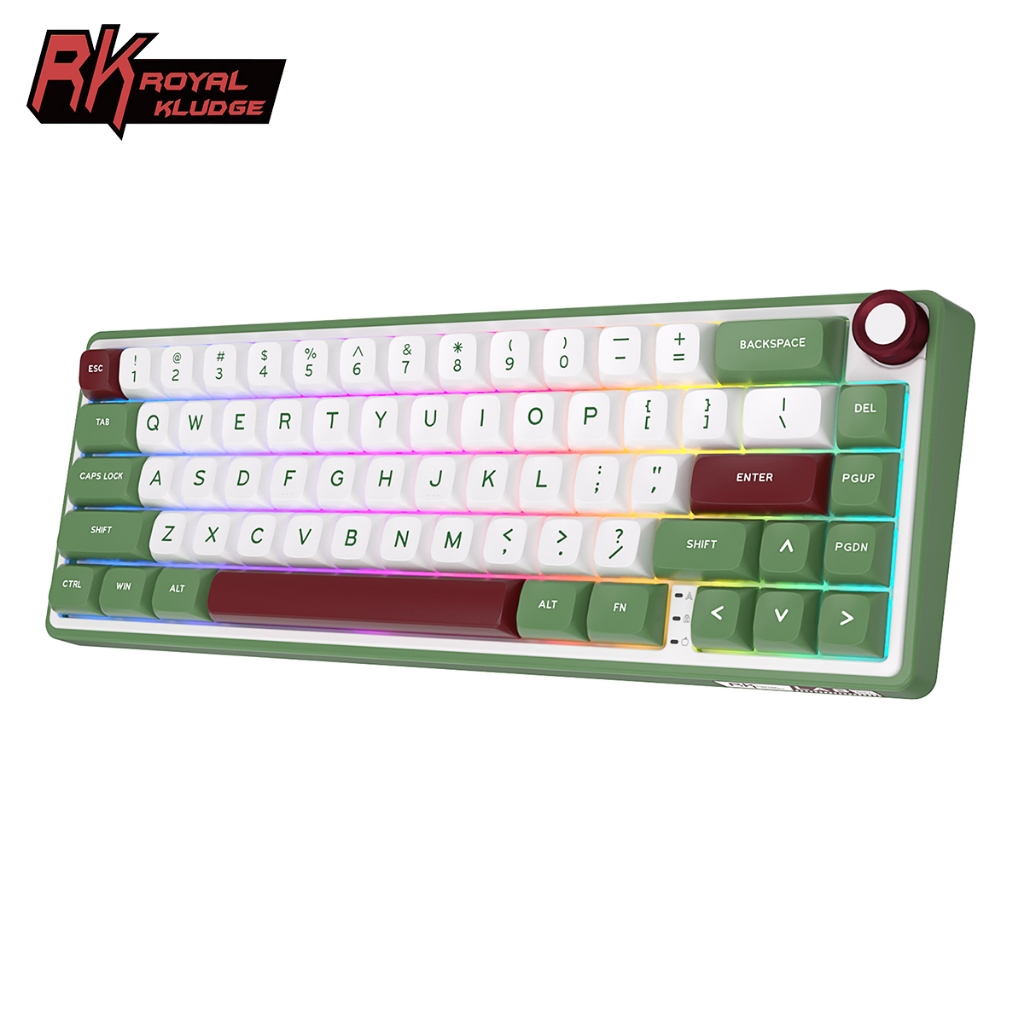 Jual Royal Kludge RK R65 Green 66 key Wired Gaming Keyboard | Shopee Indonesia