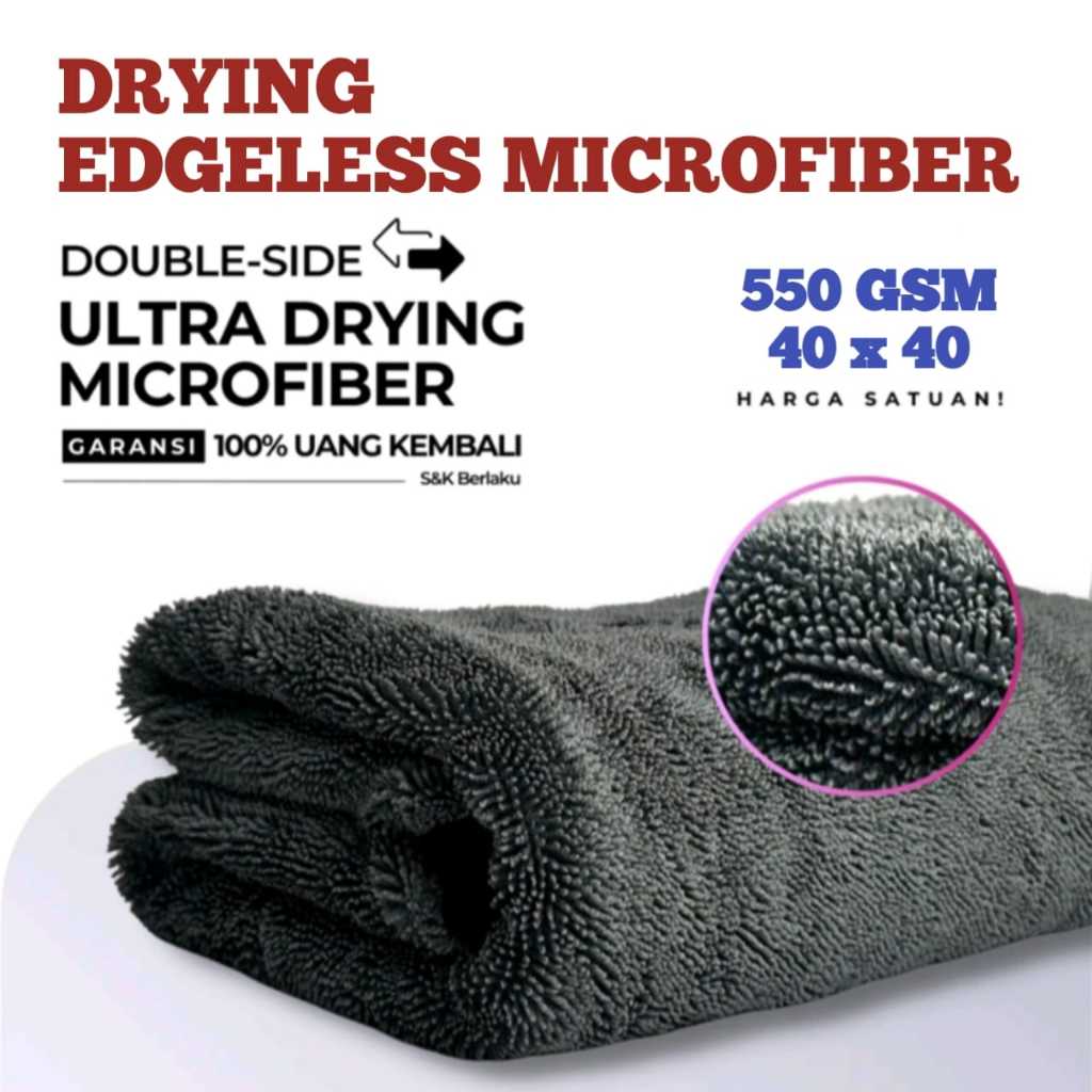 Jual Kain Microfiber Premium Ultra Soft 40x40 550 GSM Asli 550 | Shopee ...