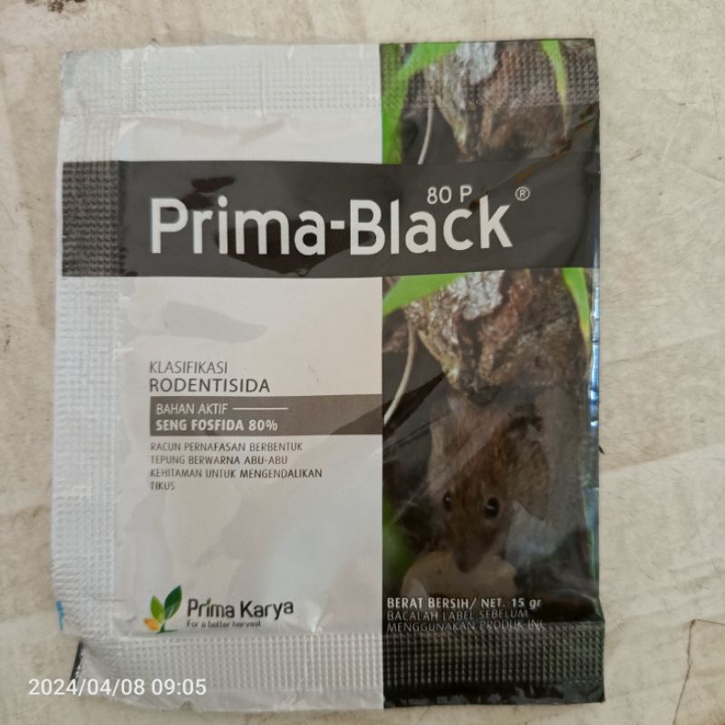 Jual Rodentisida Prima-Black (racun tikus) kemasan 15 gr | Shopee Indonesia