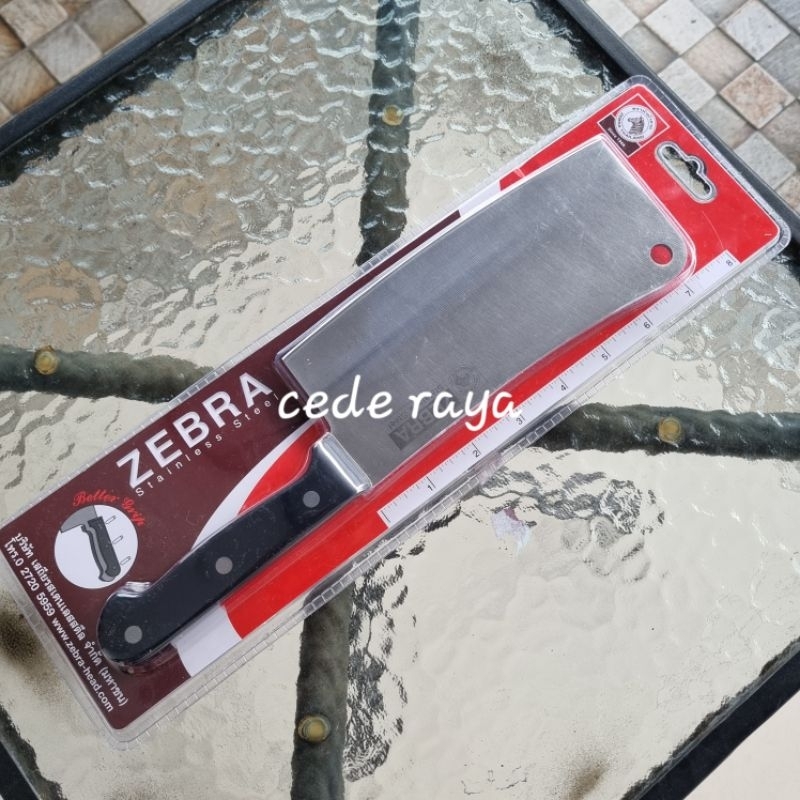 Jual pisau daging / chopper knife / parang zebra 7,5" asli made in ...