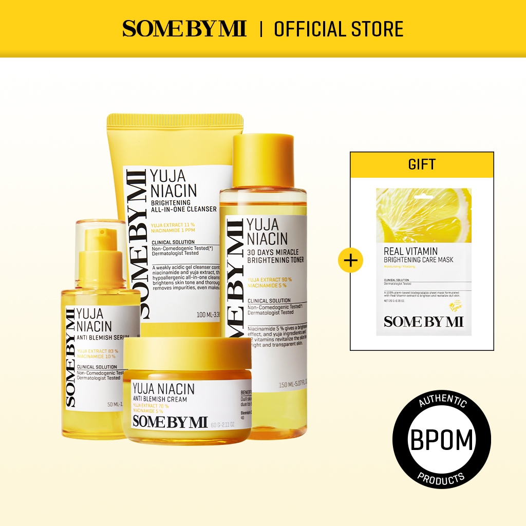 Jual SOME BY MI Yuja Niacin Brightening 4 Step Set | Shopee Indonesia