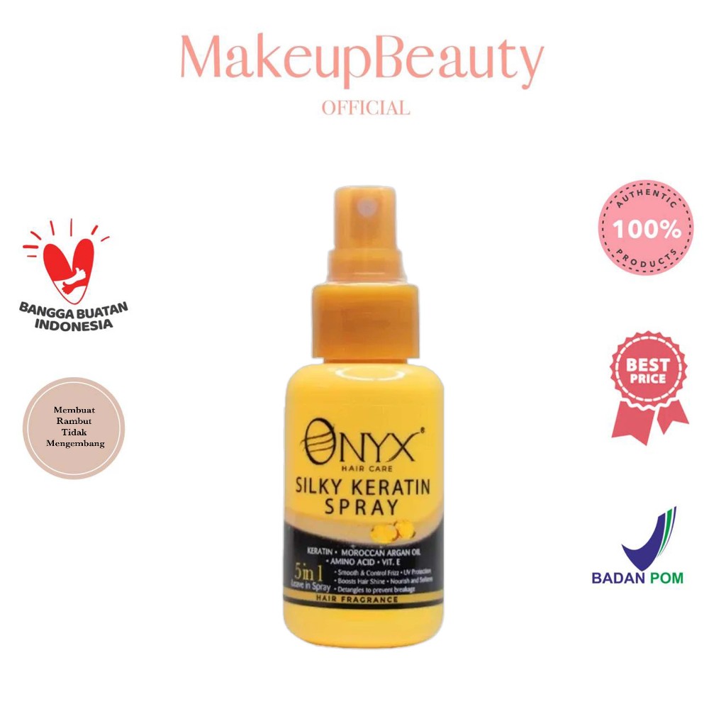 Jual ONYX Silky Keratin Spray 50ml | Vitamin Rambut | Parfum Rambut ...