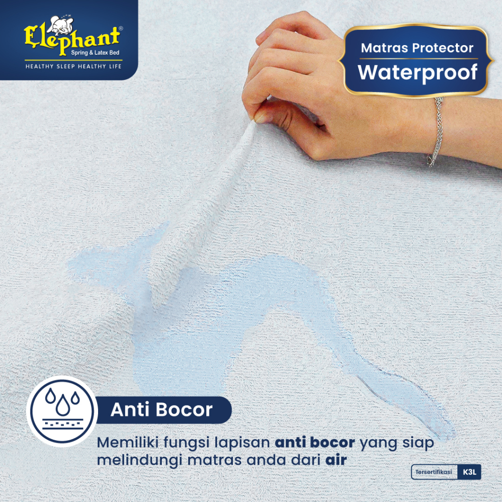 Jual Elephant Matras Protector Waterproof 6D / Anti Air / Anti Ompol ...